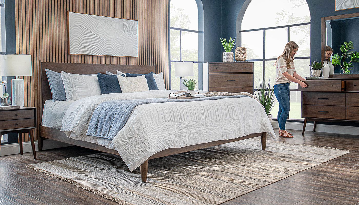 Mid century bedroom set for sale store