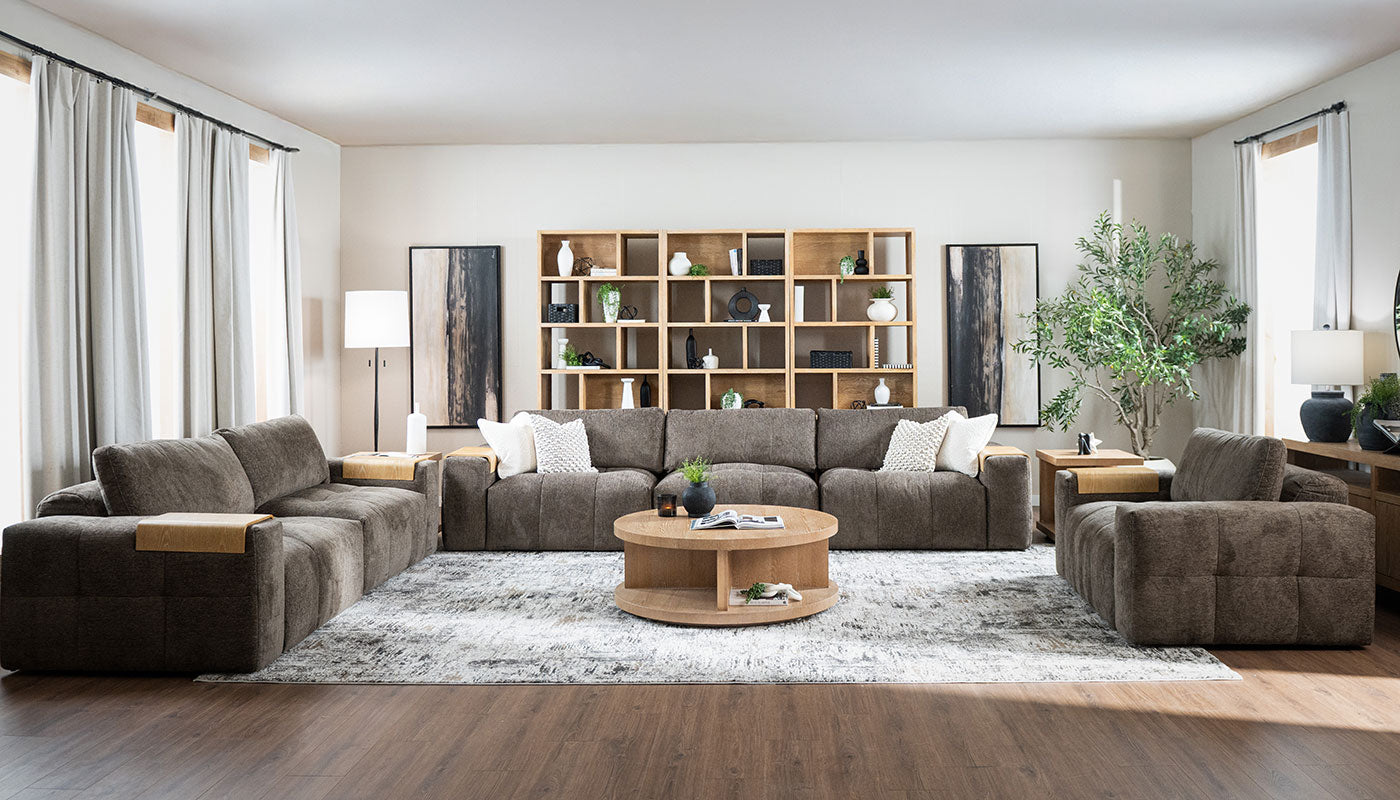 Amallo Fabric Super Sofa & Sofa – Home Zone Furniture
