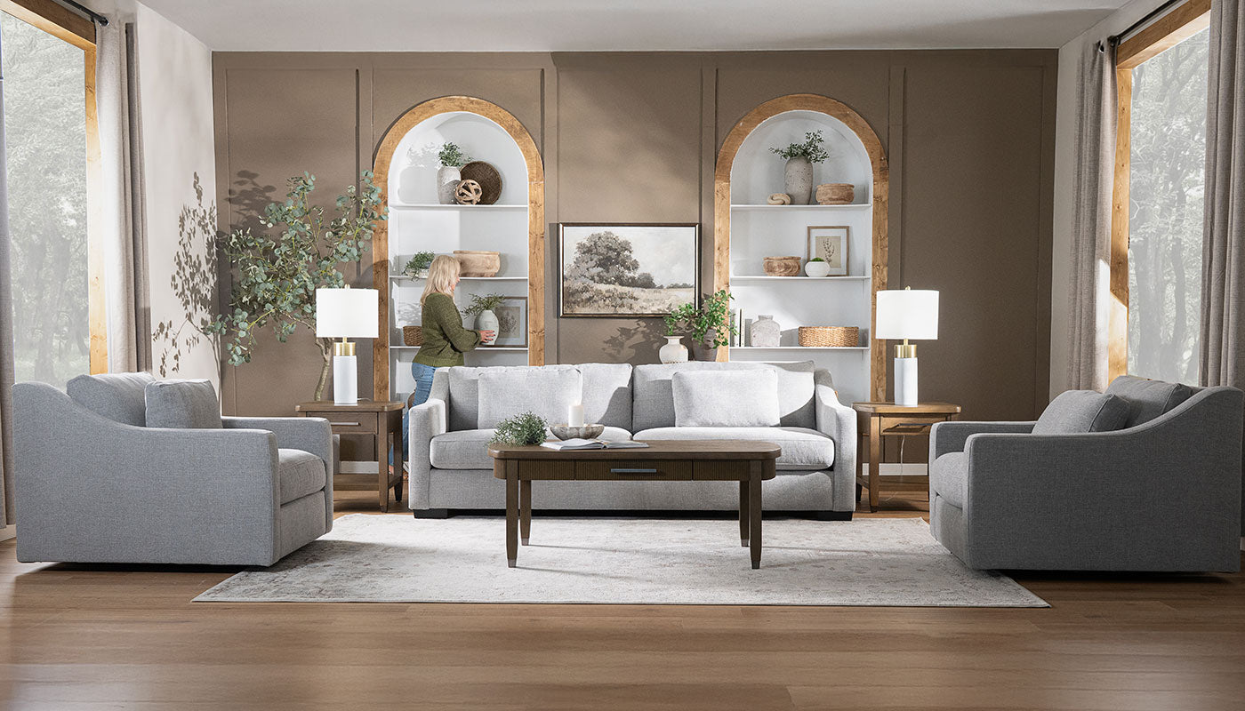 Ashby Sofa & Swivel Chair – Home Zone Furniture