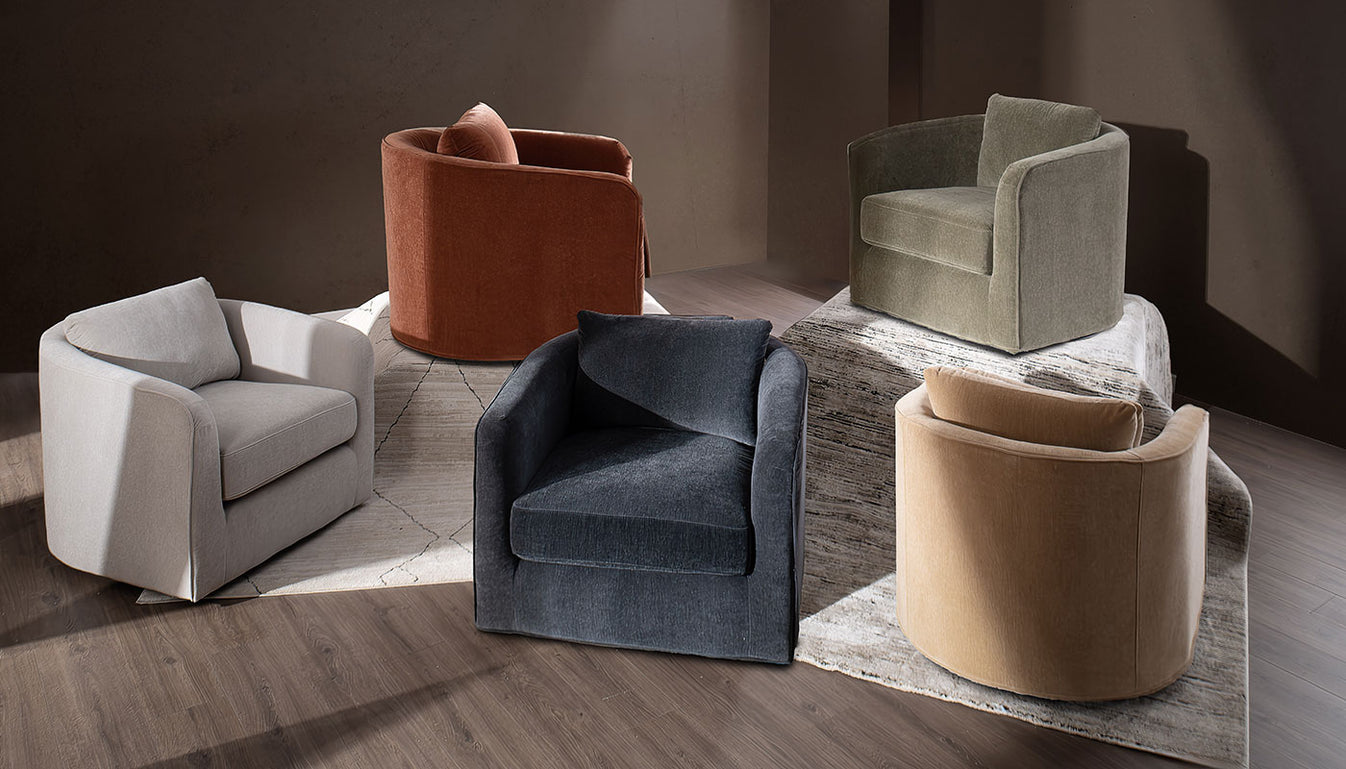 Remmy Club Swivel Armchair – Home Zone Furniture