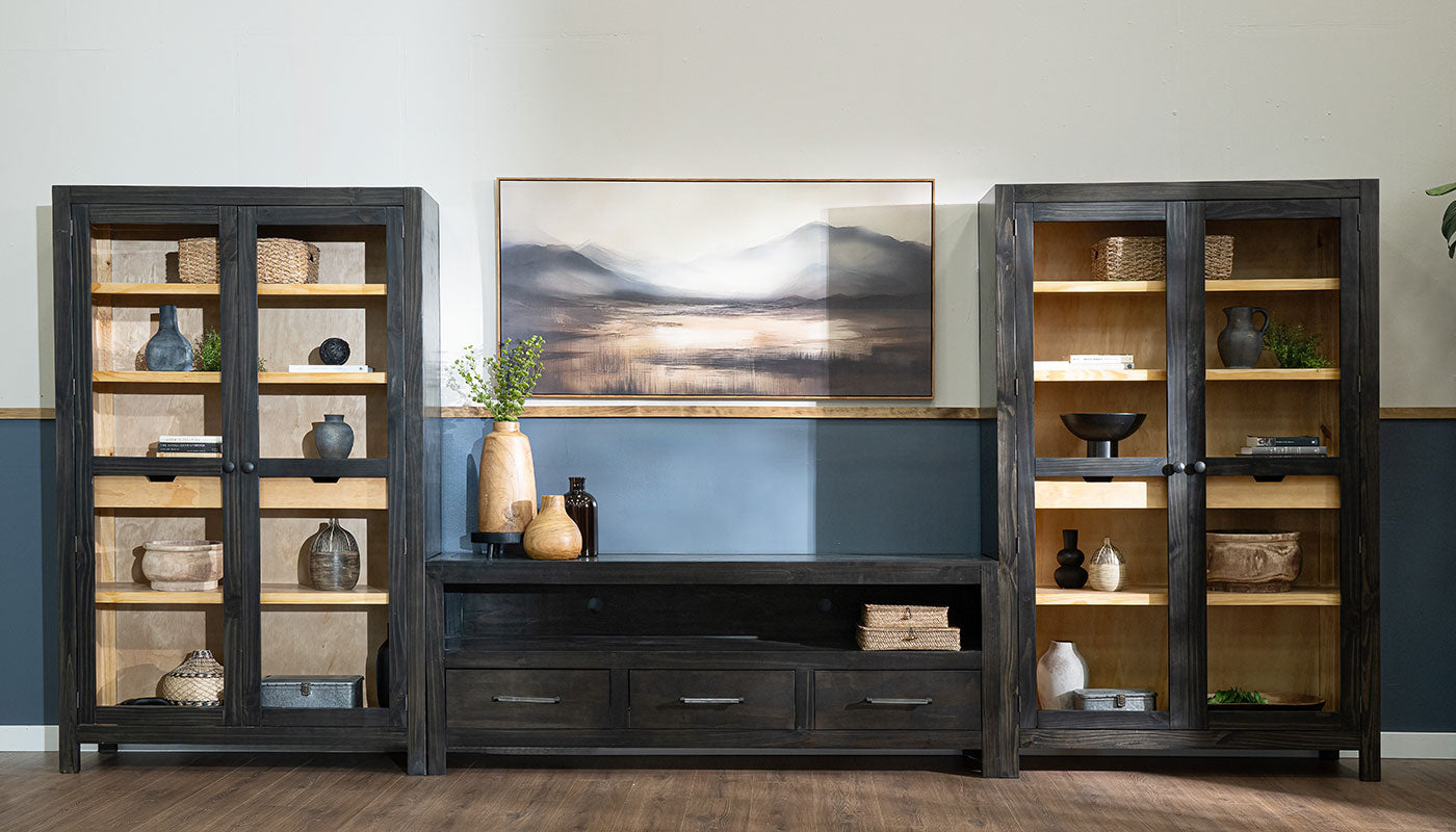 Richmond Caviar Vitrine with Natural Interior – Home Zone Furniture
