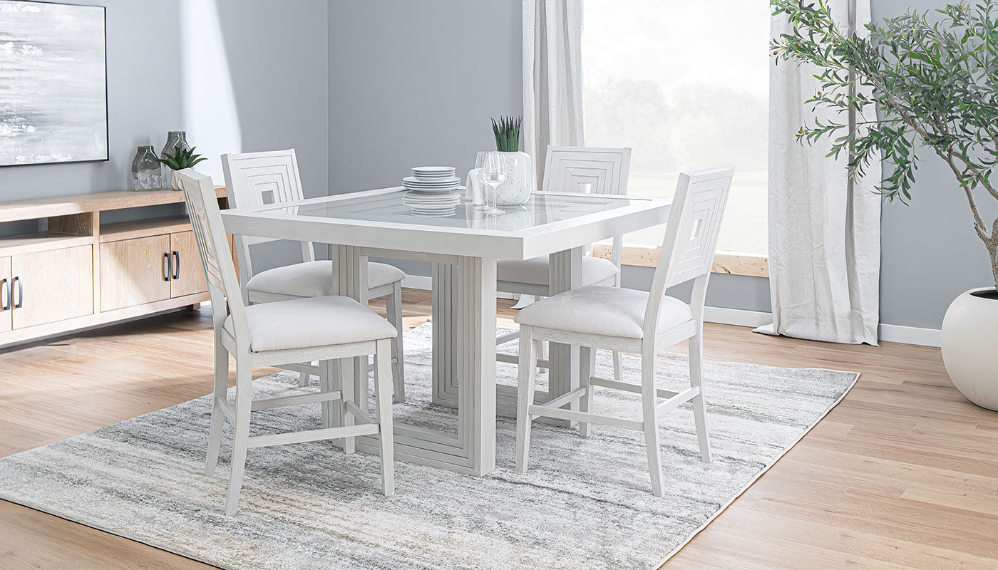 Vail Counter Height Table & Chairs – Home Zone Furniture